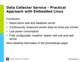 Data Collector Service – Practical Approach with Embedded Linux | PDF ...