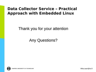 Data Collector Service – Practical Approach with Embedded Linux | PDF | Operating Systems ...
