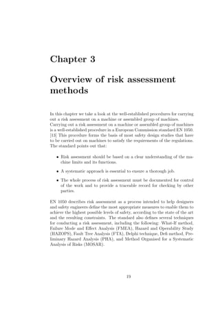 Machinery Safety Risk Assessment of a Metal Packaging Company | PDF