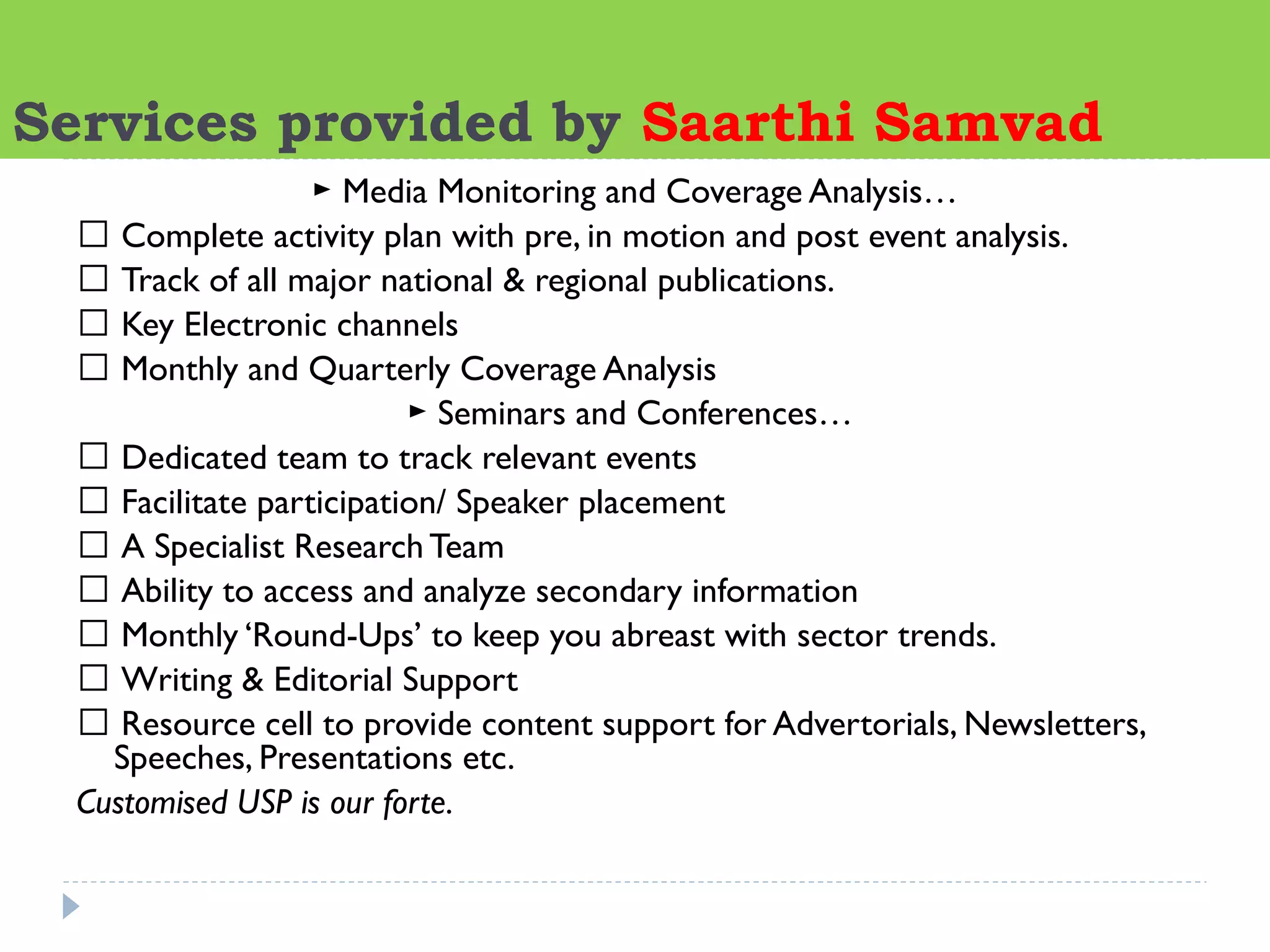 Saarthi samvad presentation (13) | PPT