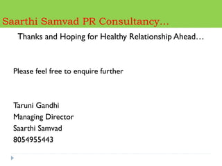 Saarthi samvad presentation (13) | PPT