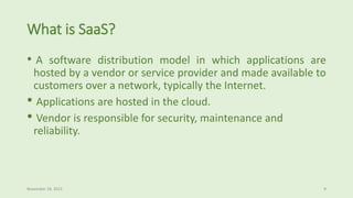 Case Study- Software as a Service (SaaS) | PPTX