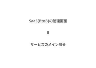 SaaSの管理画面デザイン最適化 | PPT
