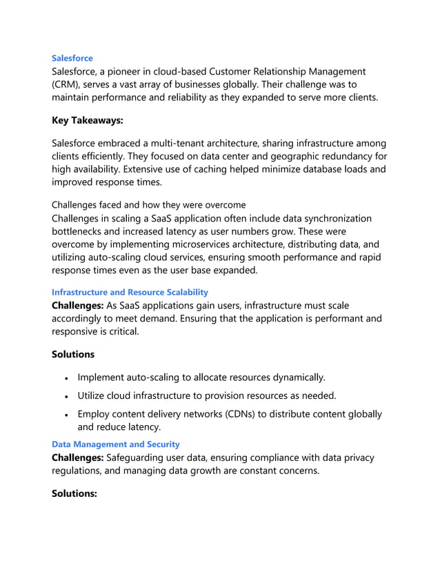 Saas Application Scalability Best Practices From Architecture To Cloud