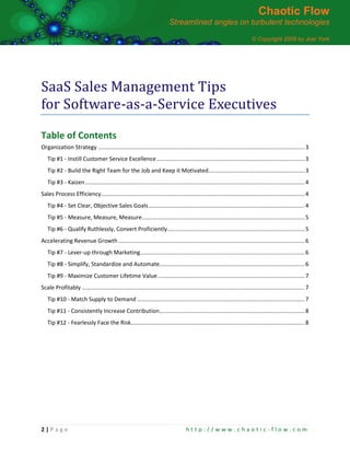 Saas Sales Management Tips | PDF