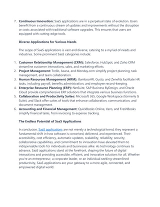 saas applications.pdf | Cloud Computing | Internet