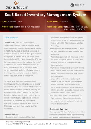 Saa s based inventory management system | PDF