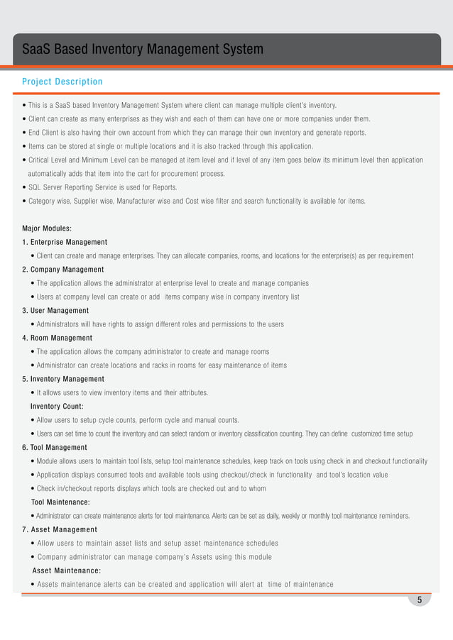 Saa s based inventory management system | PDF