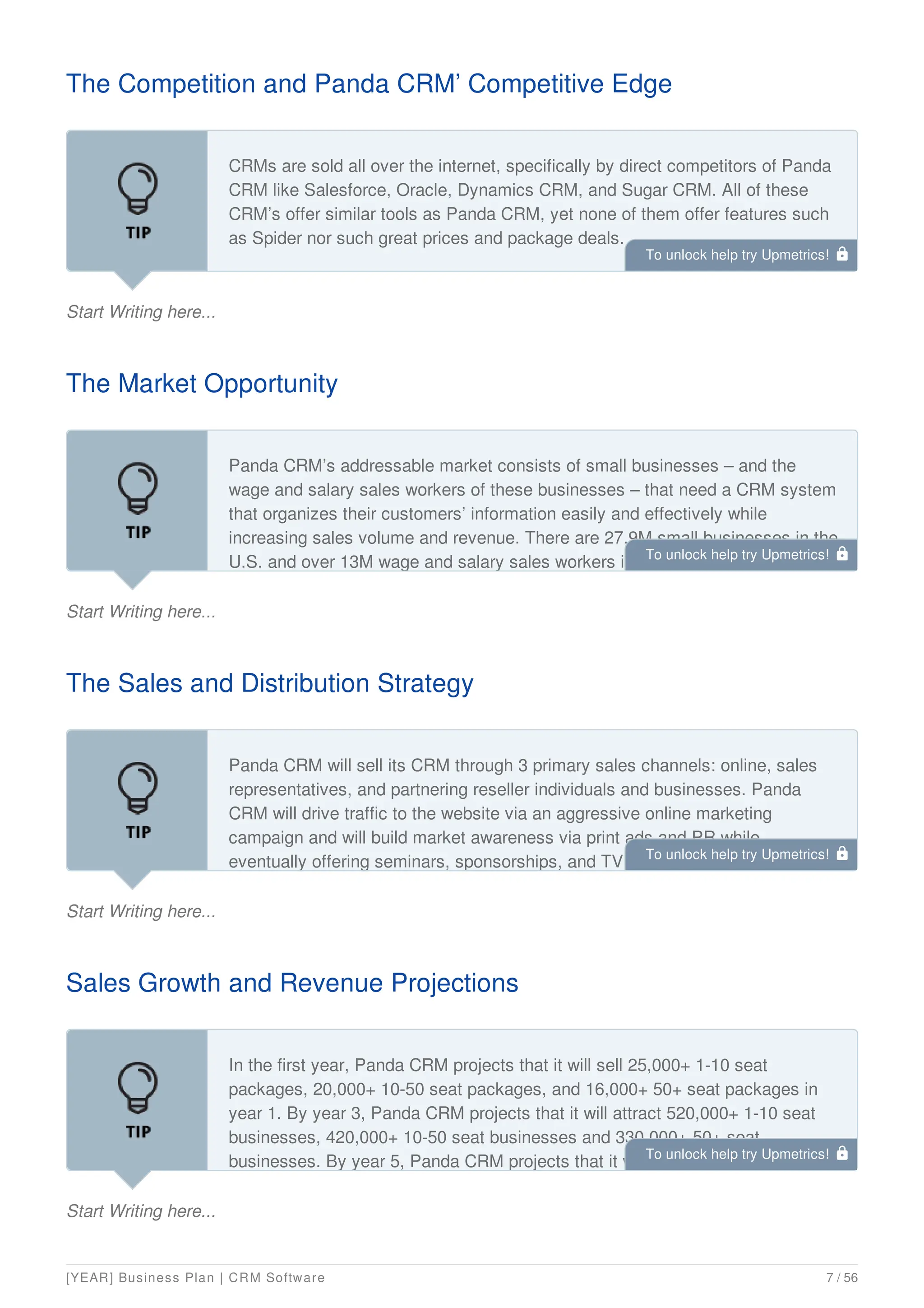 saas business plan example | PDF