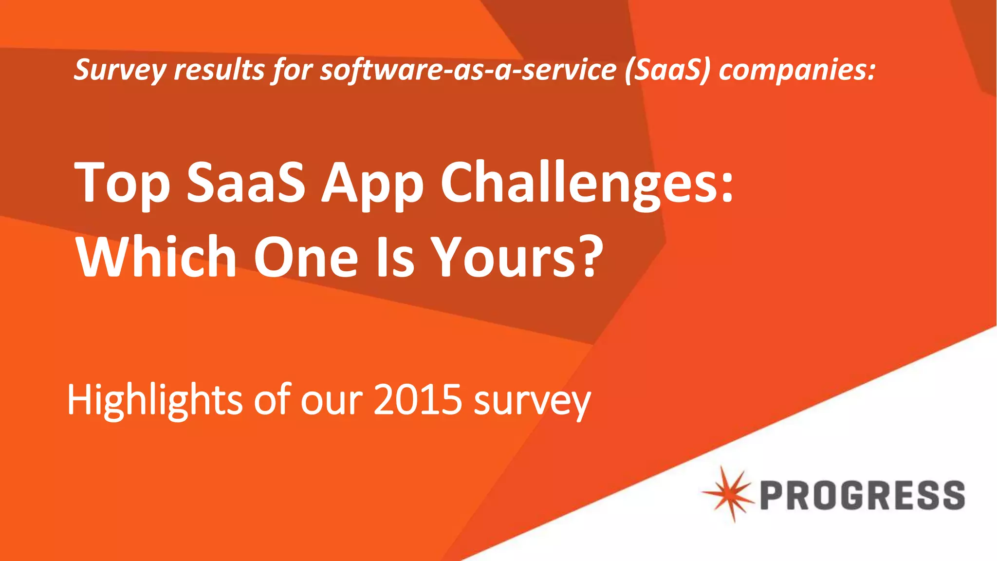 Top SaaS App Challenges: Which One Is Yours? | PPT