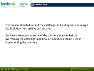 Saas Challenges and Solutions | PPT