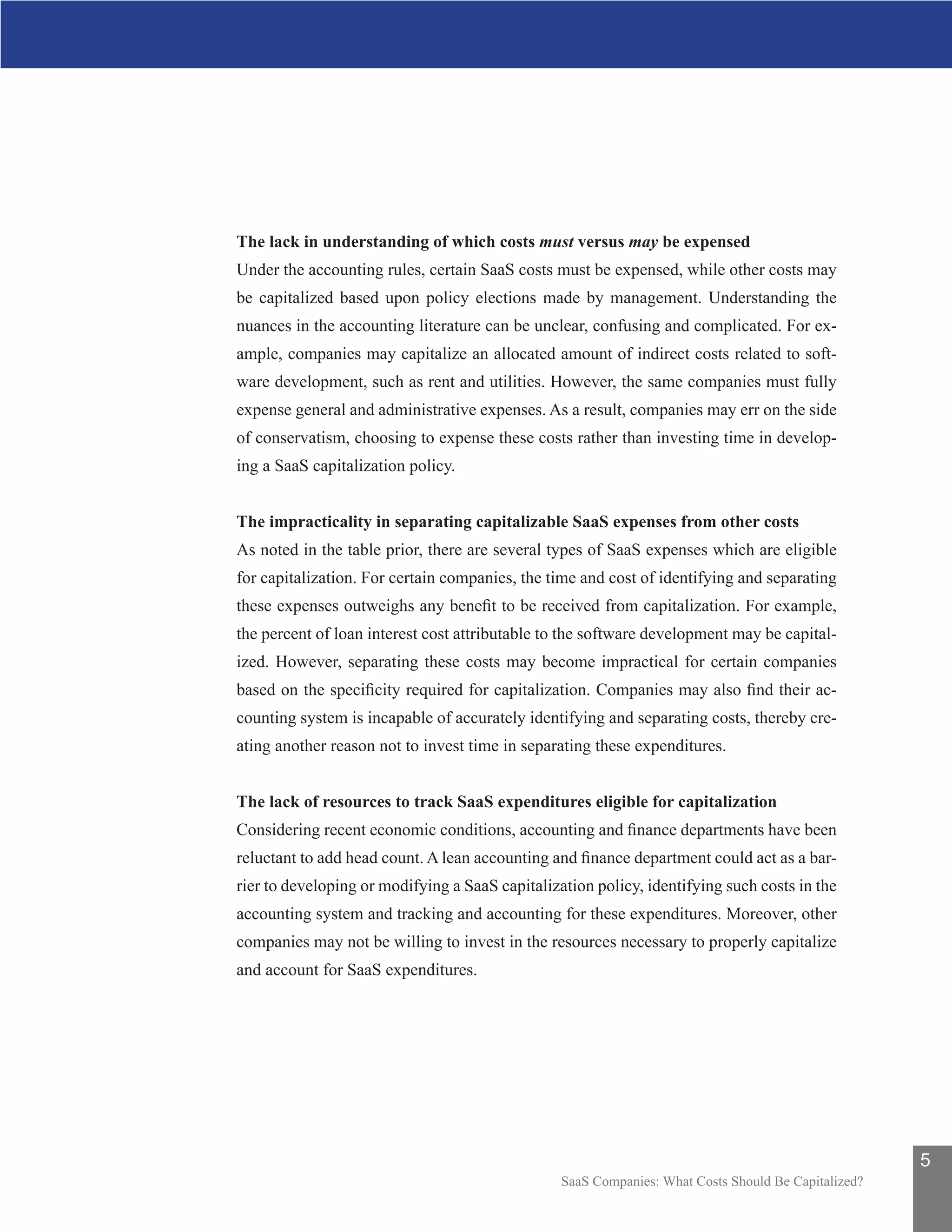 SaaS Companies: What Costs Should Be Capitalized? | PDF