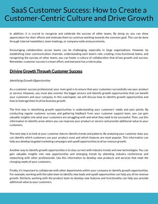 SaaS Customer Success: How to Create a Customer-Centric Culture and ...