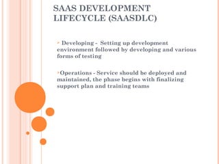 Saas development lifecycle | PPT