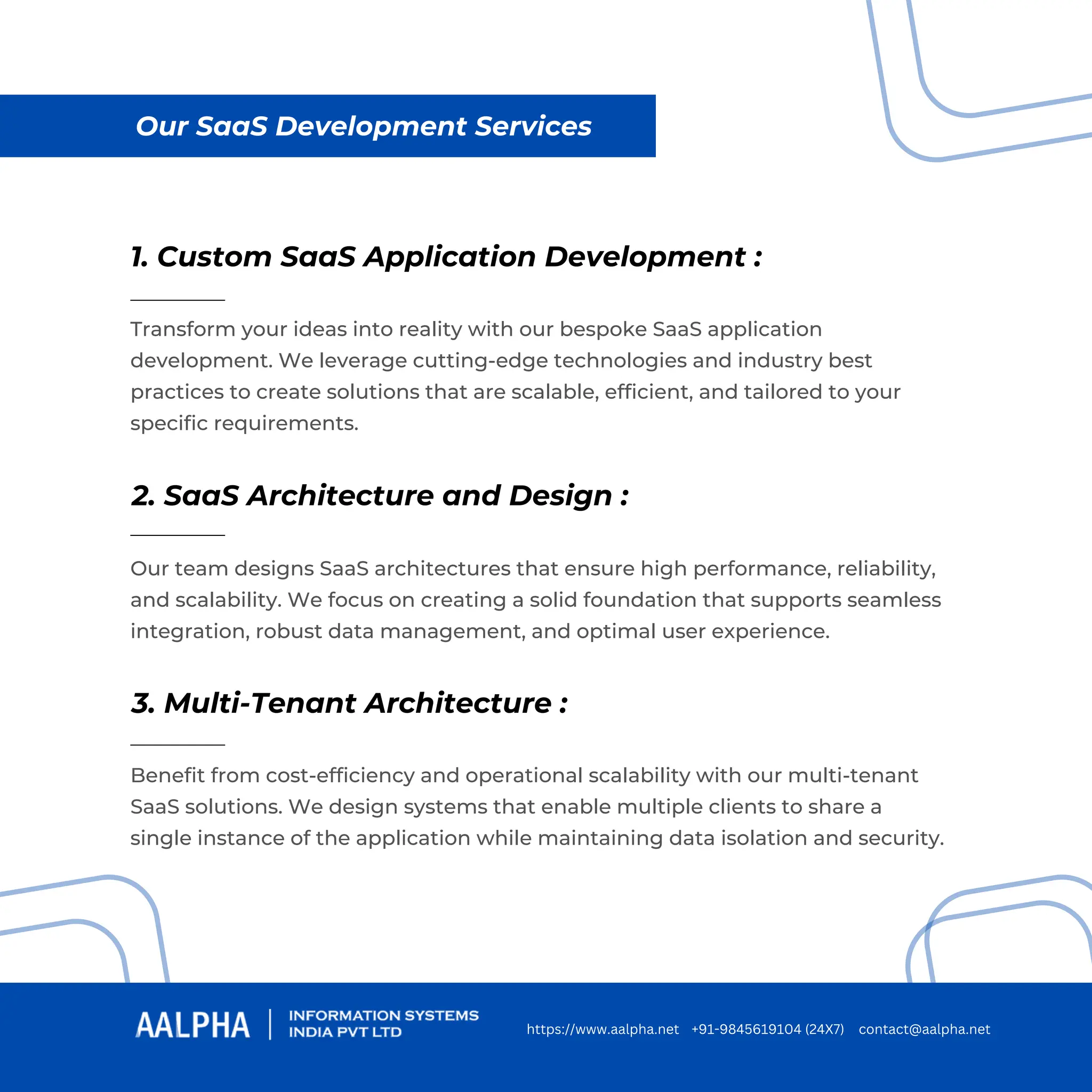 SaaS Development Services - Aalpha Information Systems | PDF