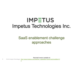 SaaS Enablement Challenges & Approaches | PPT