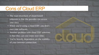 Saas ERP vs. Cloud ERP | PPT