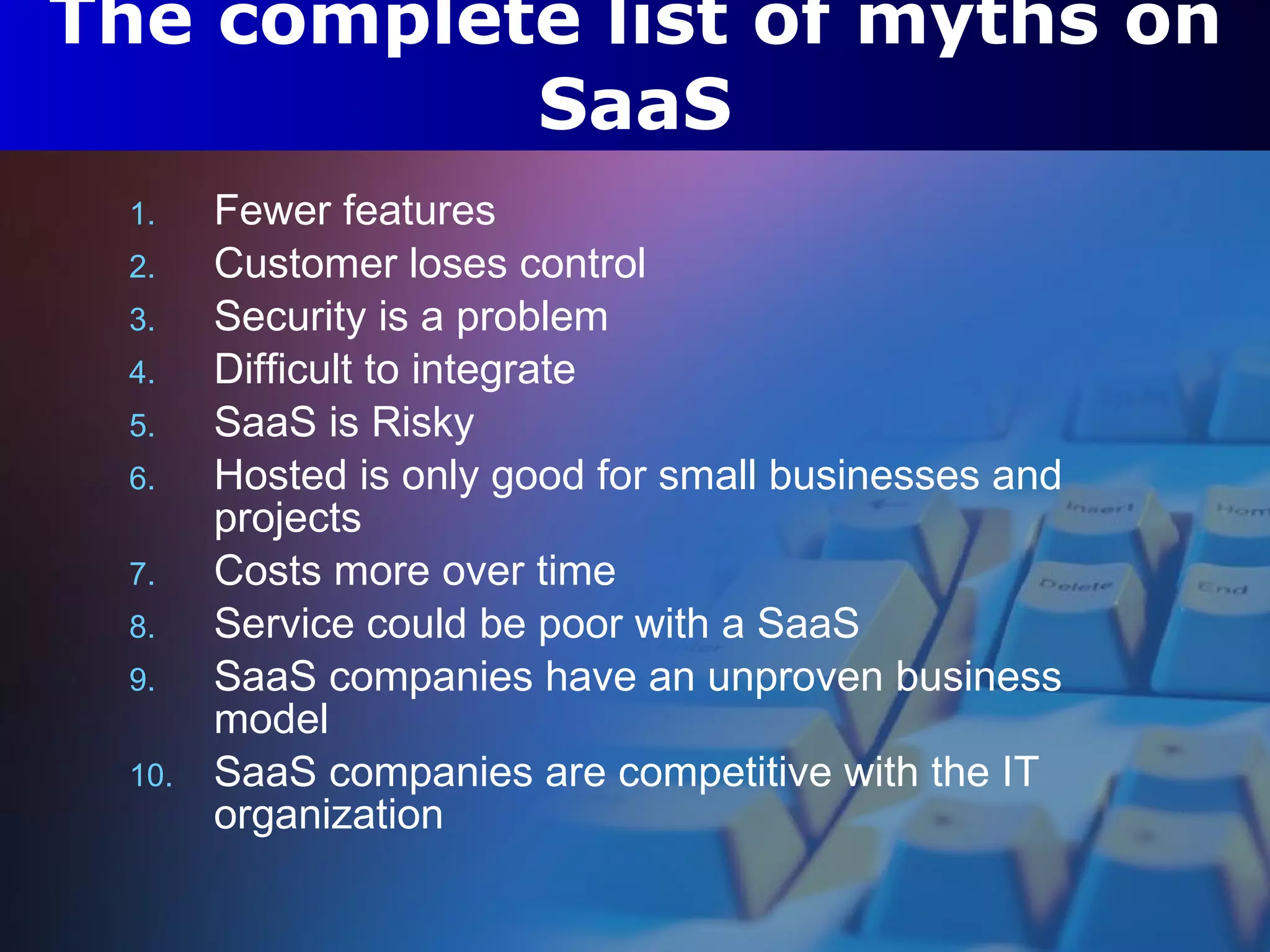 SaaS Presentation | PPT