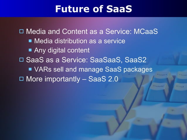 SaaS Presentation | PPT | Cloud Computing | Internet