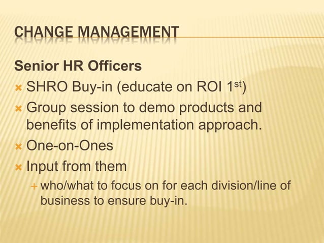 CW - SaaS Implementation - Software Timeline & HR Change Management | PPT