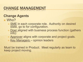 CW - SaaS Implementation - Software Timeline & HR Change Management | PPTX