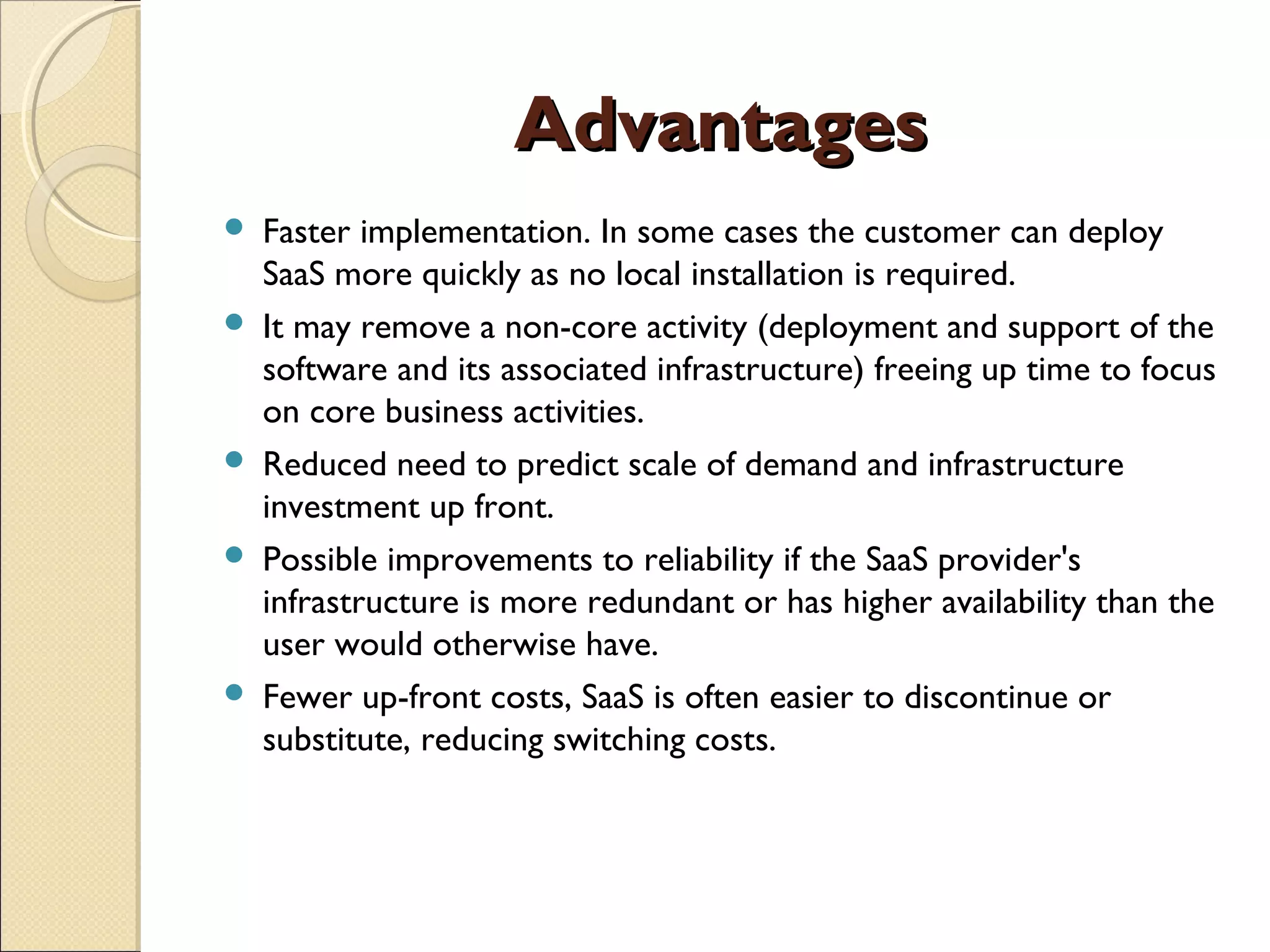 Cloud computing and Software as a Service Overview | PPT | Cloud ...