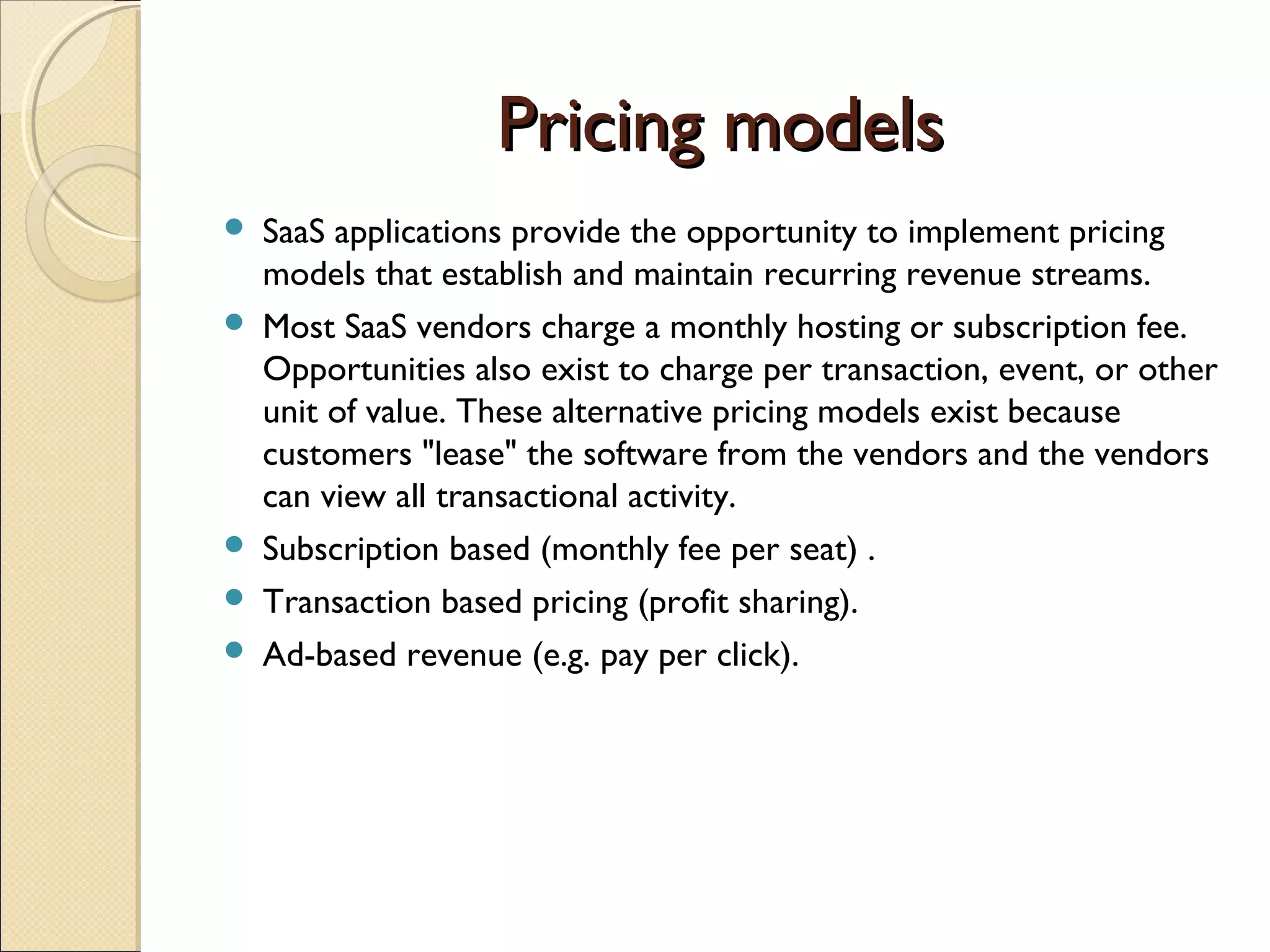Cloud computing and Software as a Service Overview | PPT