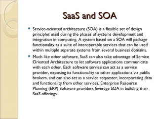 Cloud computing and Software as a Service Overview | PPT