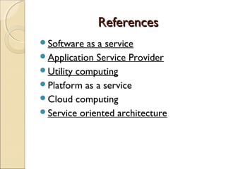 Cloud computing and Software as a Service Overview | PPT