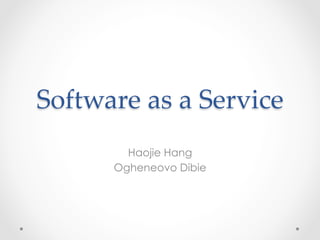 SaaS Introduction - What is SaaS Mean and Examples | PDF
