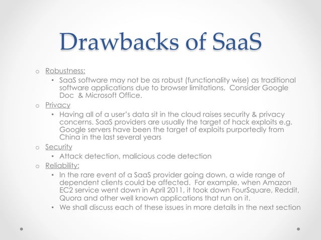 SaaS Introduction - What is SaaS Mean and Examples | PPT