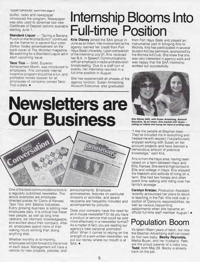 Stephan Advertising Storyboard Newsletter | PDF