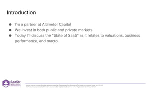 SaaStr Workshop Wednesdays: State of SaaS with Altimeter Capital | PPTX