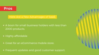 SaaS vs Custom E-commerce Platform - Pros and Cons | PPT