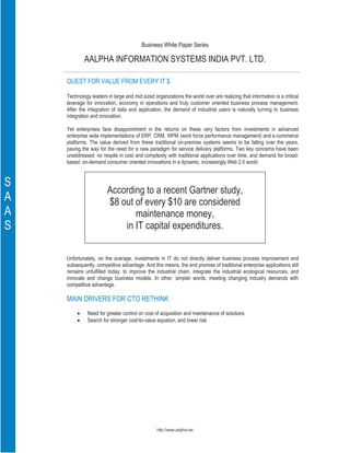 Saas Whitepaper | PDF