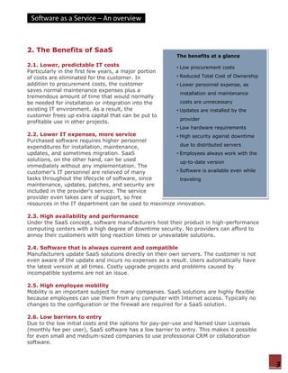 SaaS White Paper - An Overview | PDF
