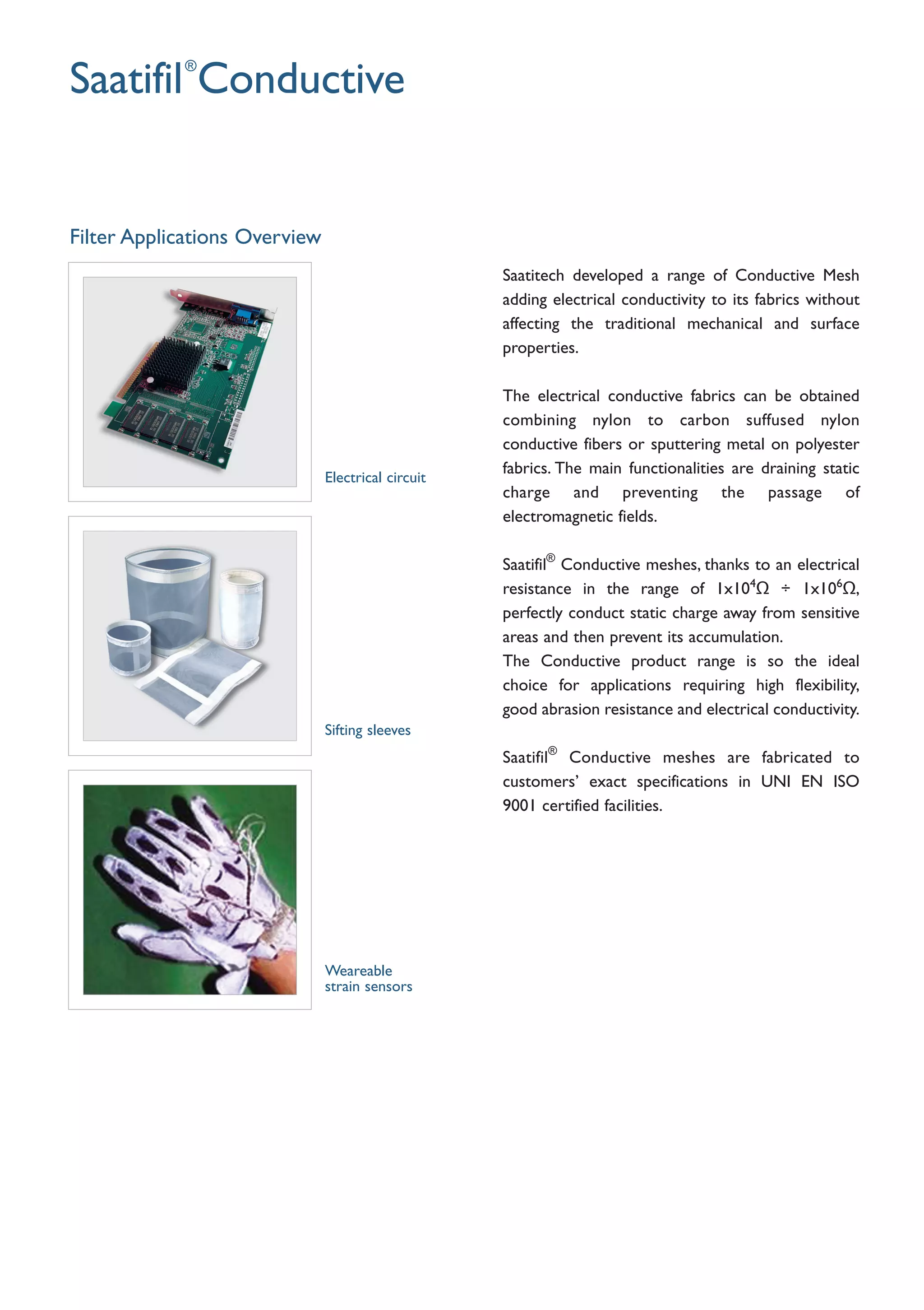 Saatifil conductive brochure | PDF