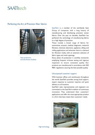 Saatifil conductive brochure | PDF