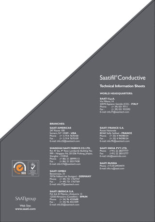 Saatifil conductive brochure | PDF