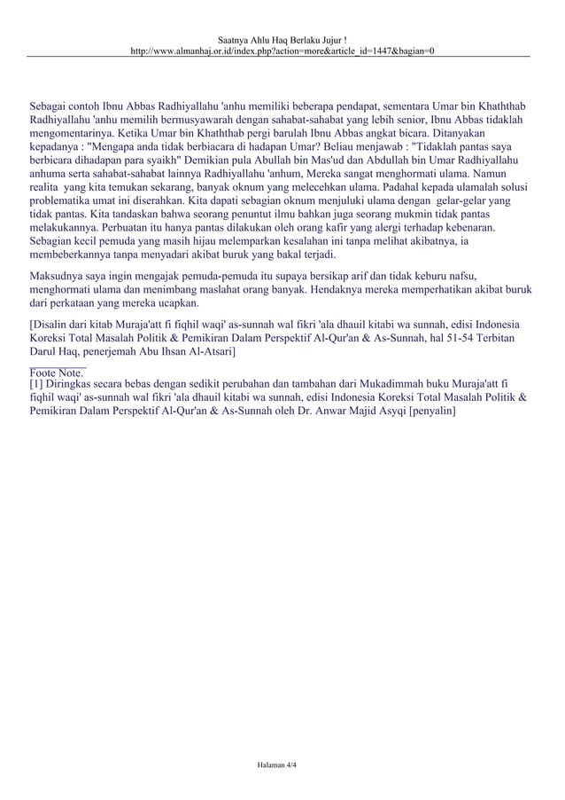 Saatnya ahlu-haq-berlaku-jujur | PDF