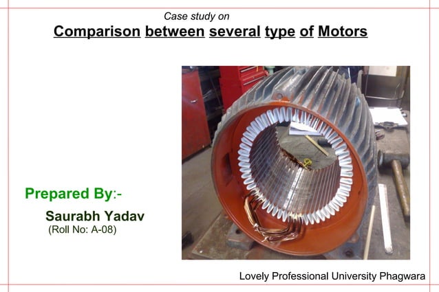 Various Electric Motors and comparison | PPT | Technology & Computing