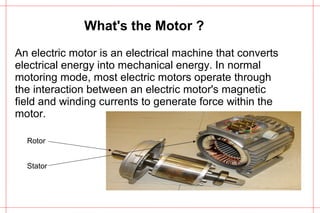 Various Electric Motors and comparison | PPT