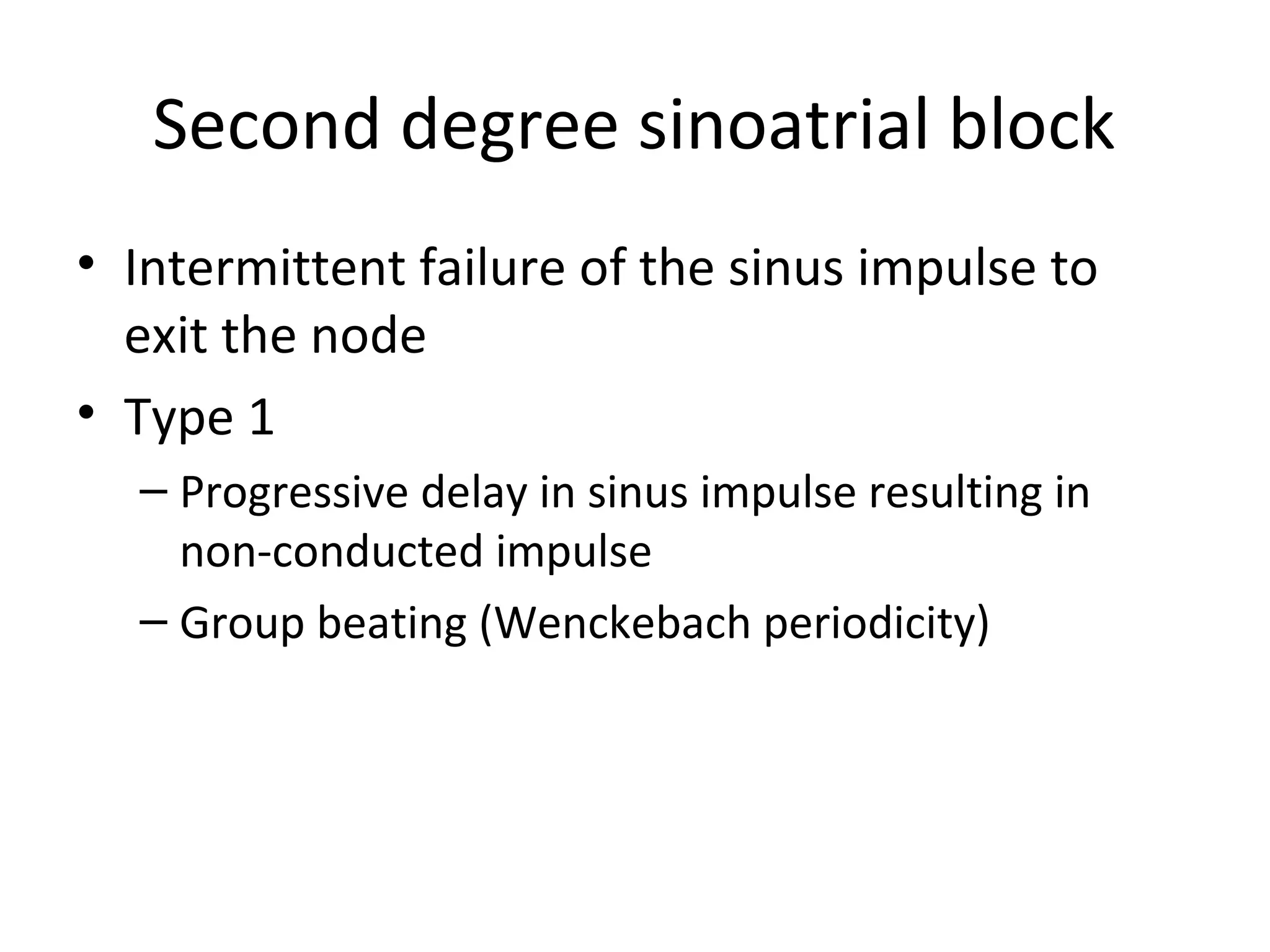 ECG Lecture: Sinus arrest, sinoatrial exit block, AV block and escape ...