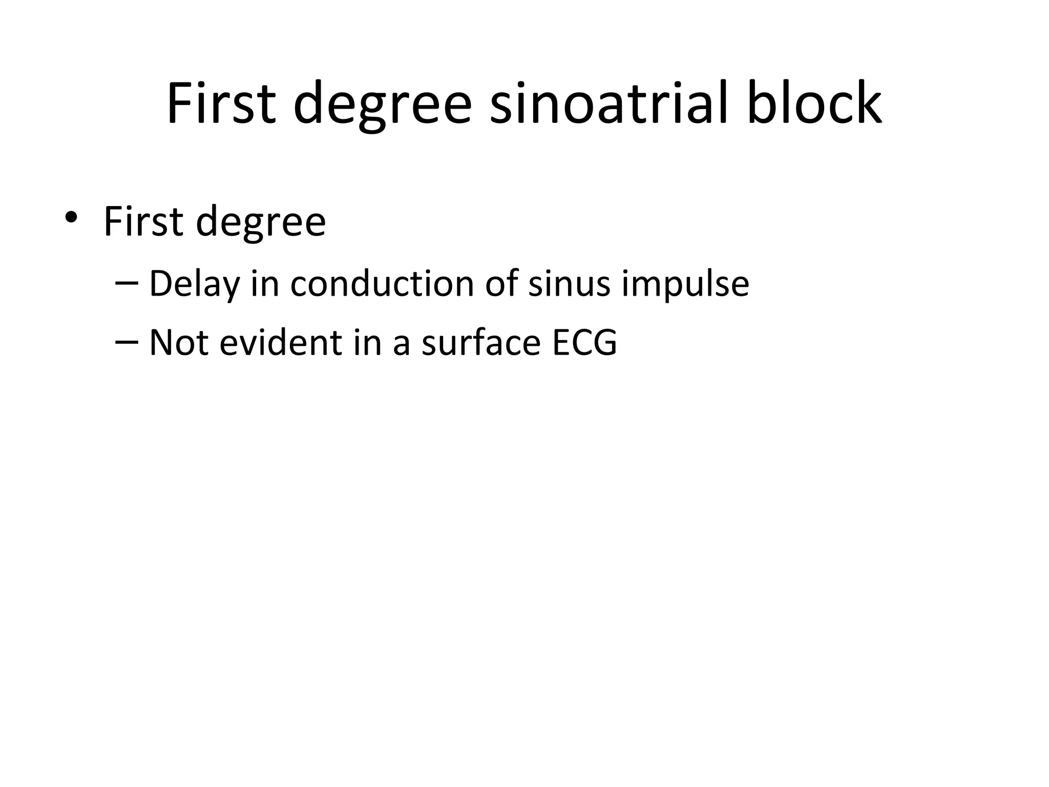 ECG Lecture: Sinus arrest, sinoatrial exit block, AV block and escape ...