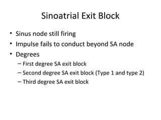 ECG Lecture: Sinus arrest, sinoatrial exit block, AV block and escape ...