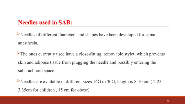 Subarachnoid block a brief insight .pptx | Brain and Nervous System ...