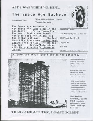 Space Age Bachelor - Issue 6 - 1996 end | PDF