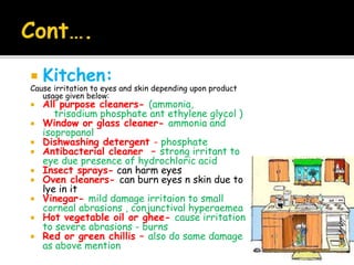 occupational, household & sports hazards | PPTX