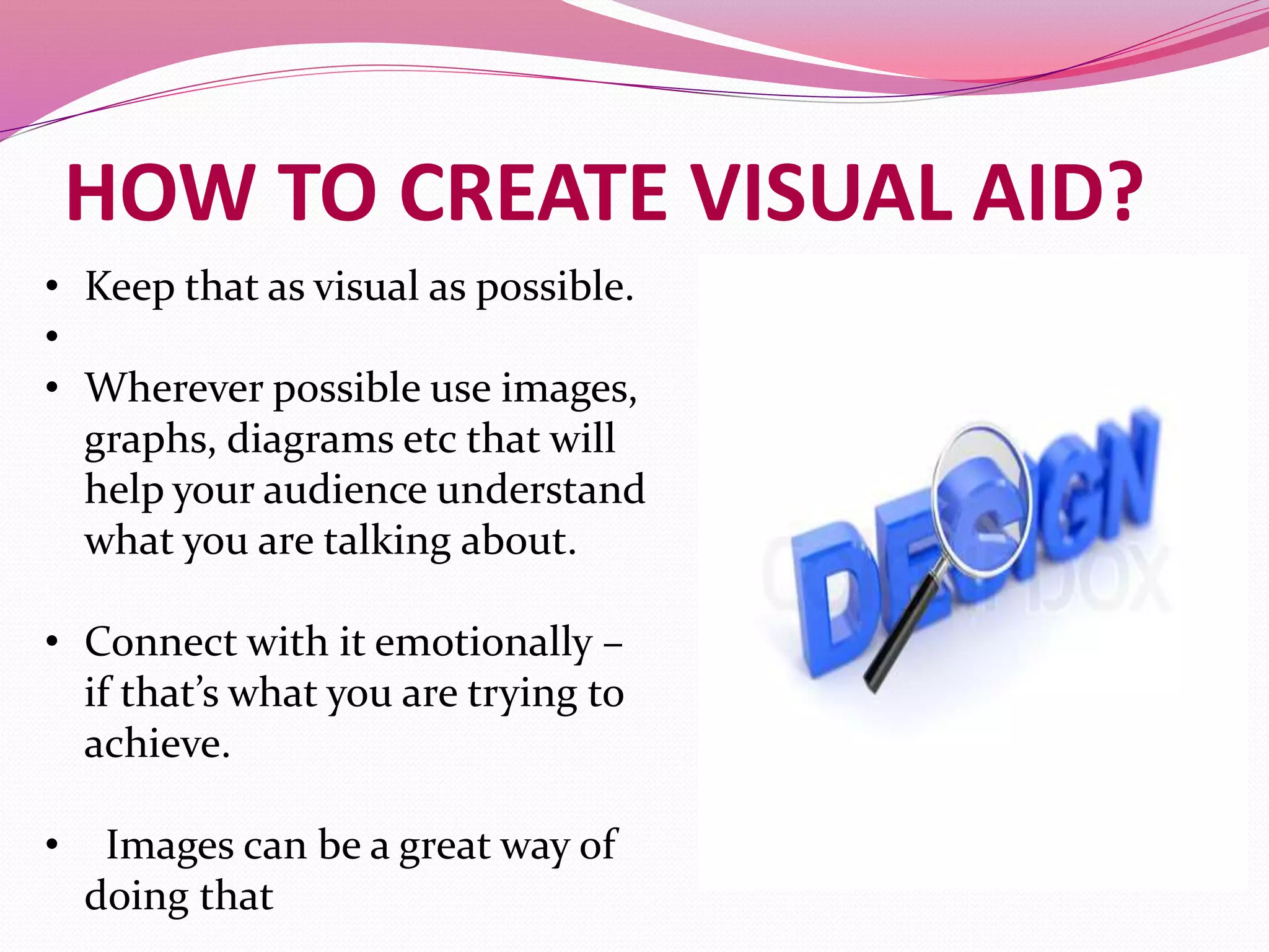 Creating and discussing visual aids | PPTX