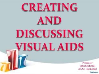 Creating and discussing visual aids | PPTX | Desktop Publishing | Computer Software and Applications